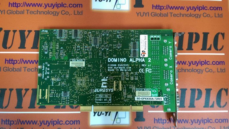 EURESYS DOMINO ALPHA2 REV.A1 FRAME GRABBER 1161 A1-0 - PLC DCS SERVO Control MOTOR POWER SUPPLY ...